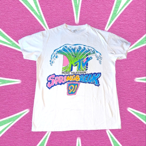 MTV | Shirts | Vintage Mtv Spring Break 9 Tshirt | Poshmark